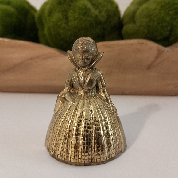vintage brass bell | Accents | Vintage Victorian Lady Solid Brass Bell ...